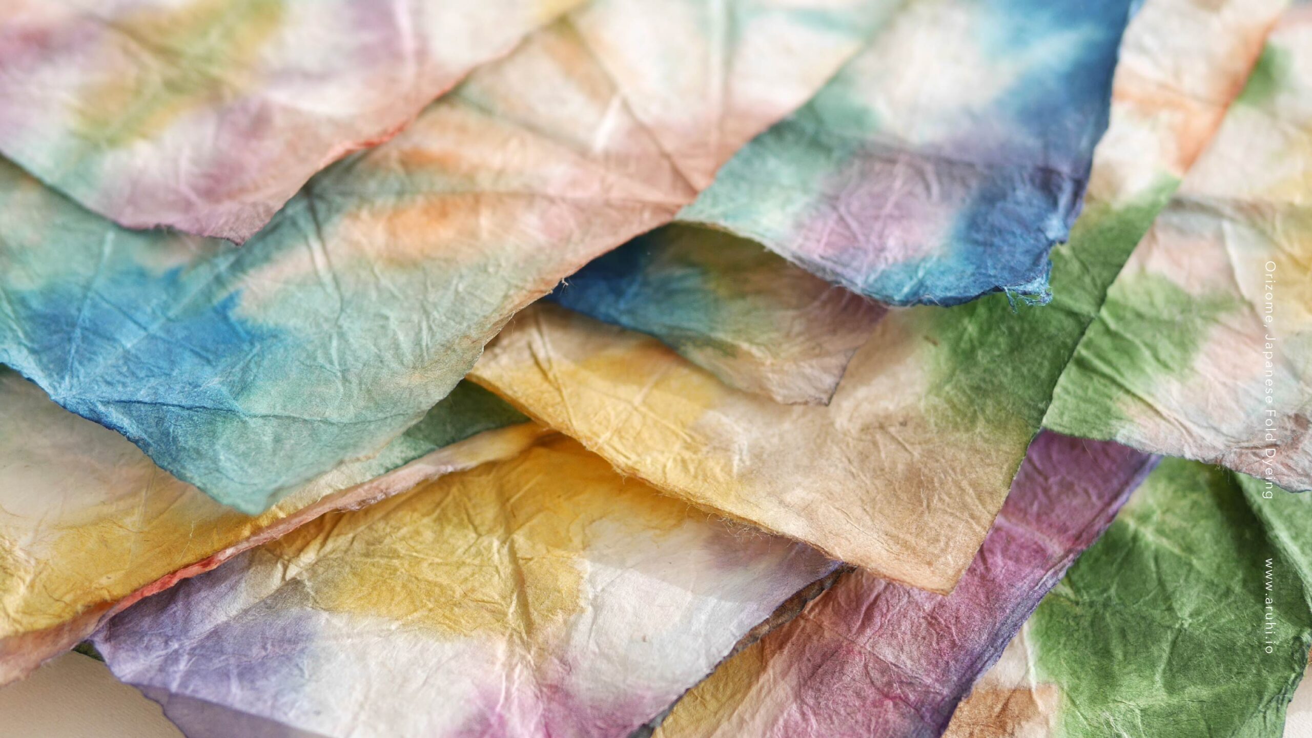 Orizome, Japanese Fold Dyeing - Aruhi